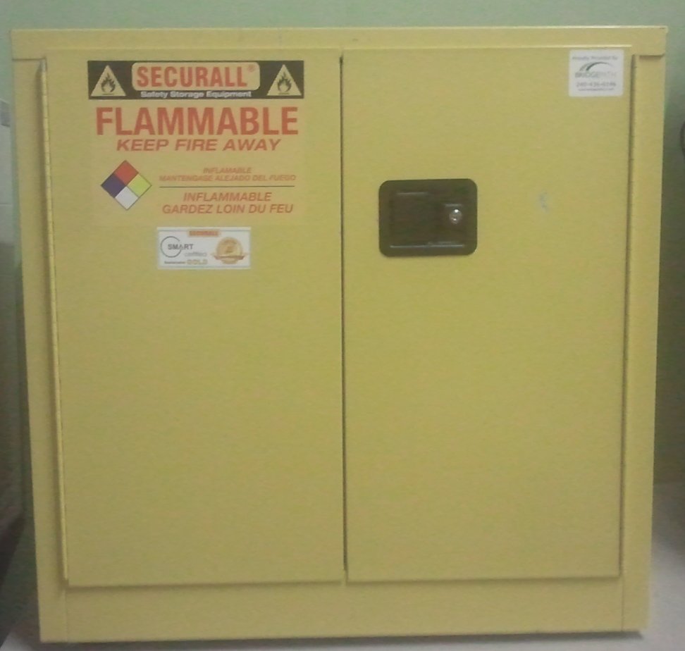 SecurAll Flammable Storage Cabinet – 30 Gallon - BridgePath Scientific