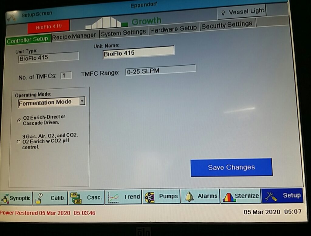 Eppendorf NBS 14 Liter BioFlo 415 Benchtop Fermenter/Bioreactor System ...